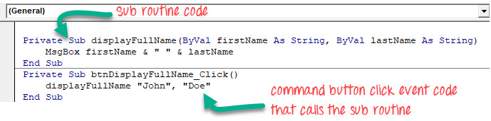 Vba Call Subroutine With Arguments Forex Trading The Easy Way