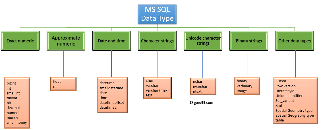 SQL Server Data Types With Examples