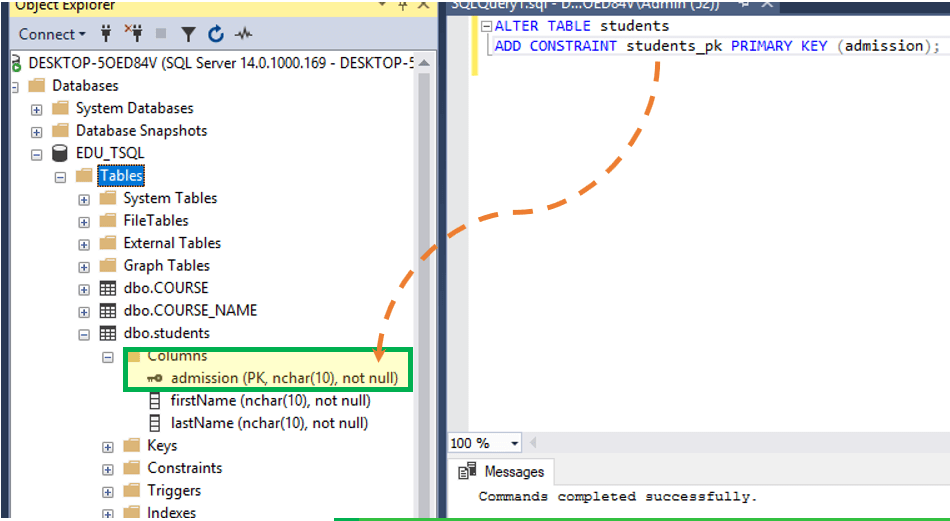 SQL PRIMARY KEY How To Create Add To Existing Table