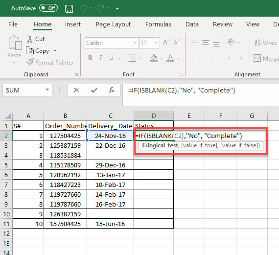 Excel ISBLANK Function How To Use Formula Examples 