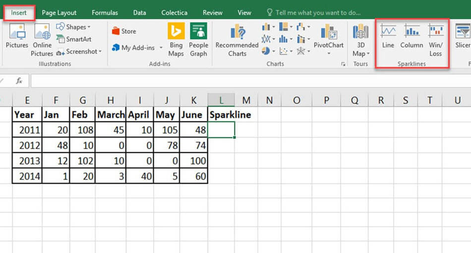 Sparklines In Excel What Is Types Location Range Examples 