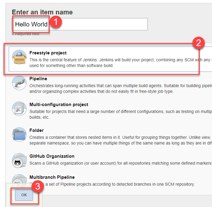 How To Create A New Build Job In Jenkins Freestyle Project