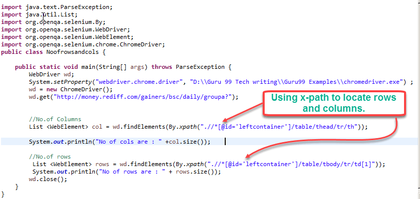 Handling Dynamic Webtables Using Selenium Webdriver