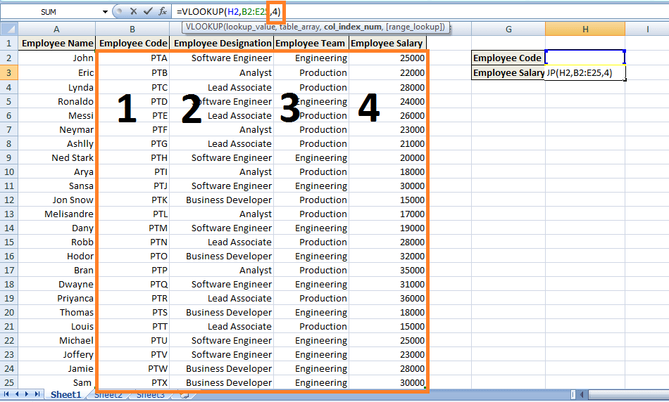 Excel VLOOKUP Tutorial For Beginners Step by Step Examples