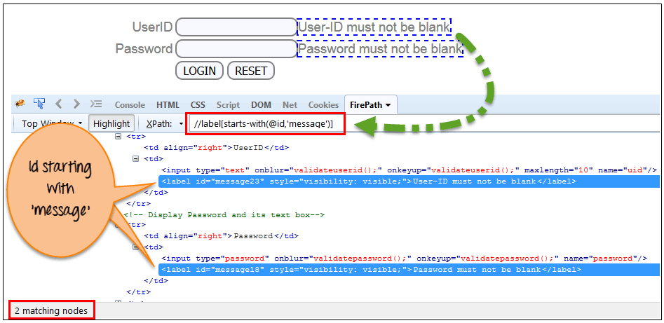 XPath In Selenium How To Find Write Text Contains AND 