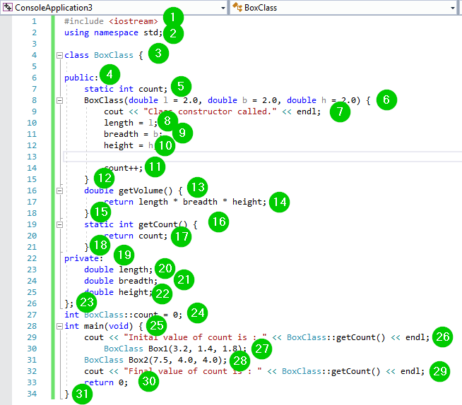 Static Member Function In C Examples 