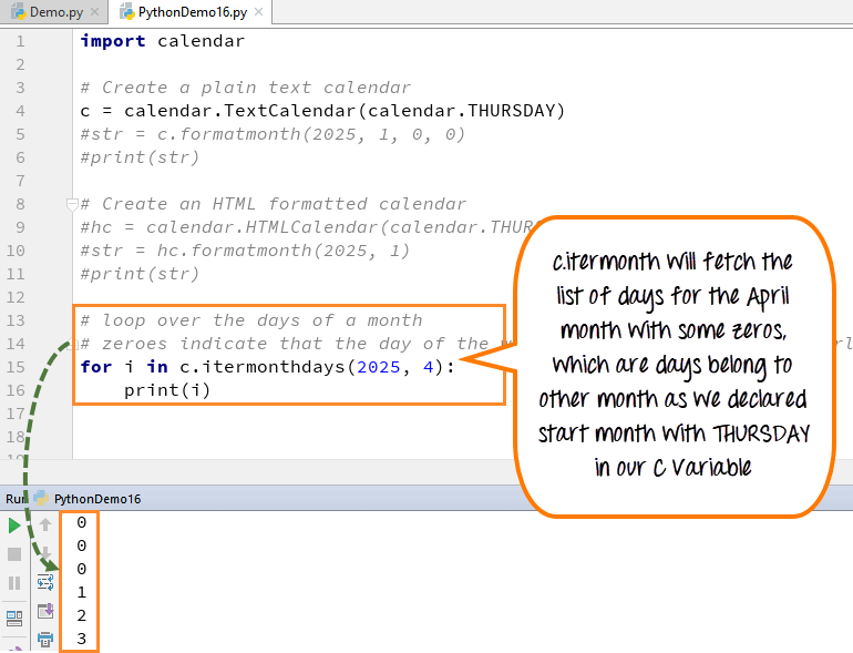 Python CALENDAR Tutorial With Example