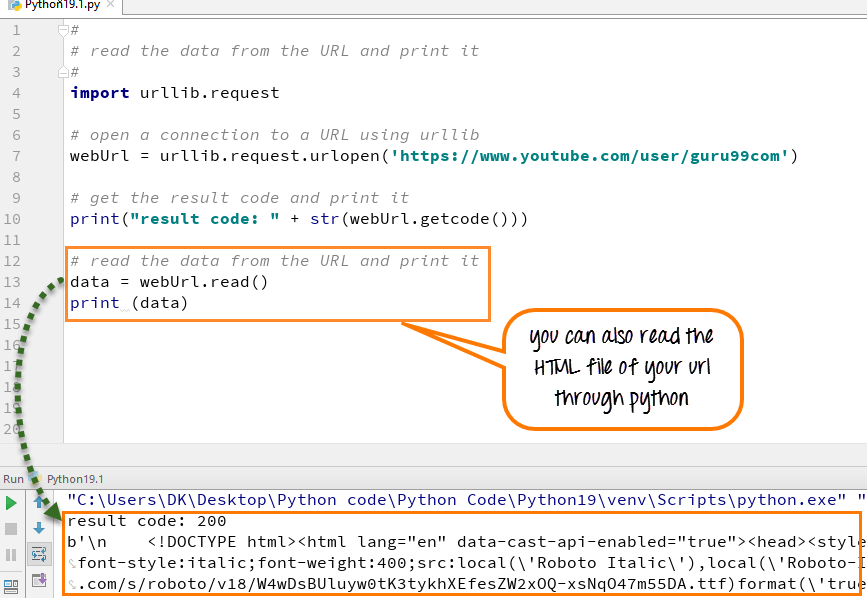 Python Internet Access Using Urllib Re And Urlopen 