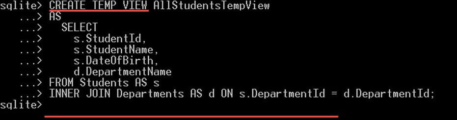 SQLite Trigger Views Index With Example
