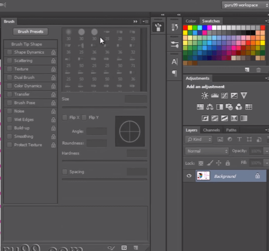 How To Use Workspace In PhotoShop CC