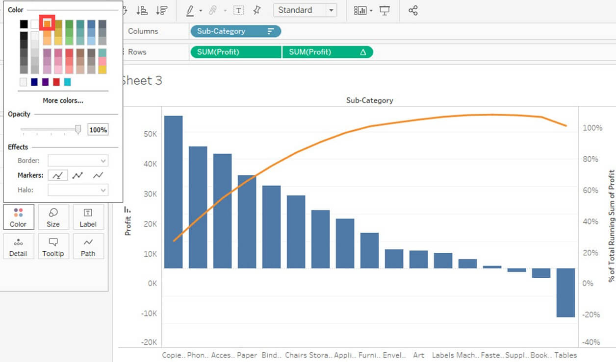 Tableau Charts Graphs Tutorial Types Examples